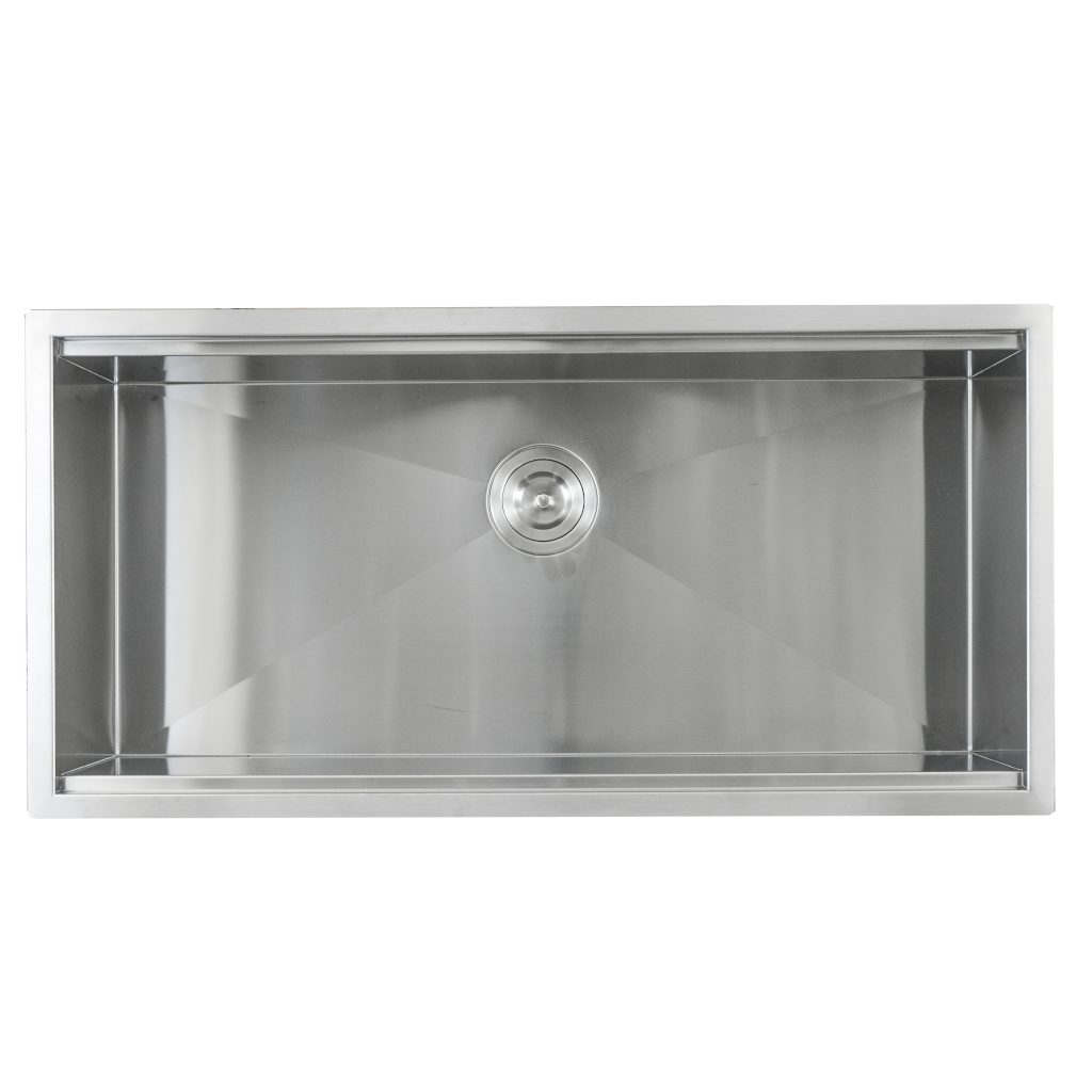 Ultra Ledge 16 Gauge Kitchen Sink 38" - Lenova Sinks
